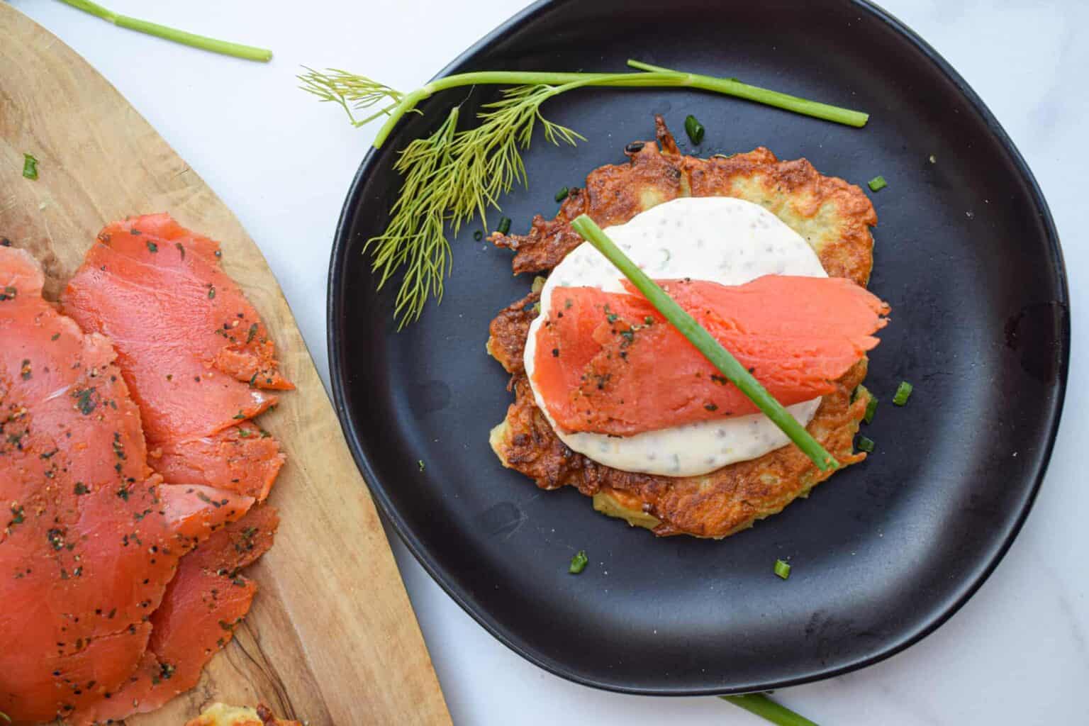 Irish Boxty with Smoked Salmon & Mustard Creme Fraiche - The Jam Jar ...
