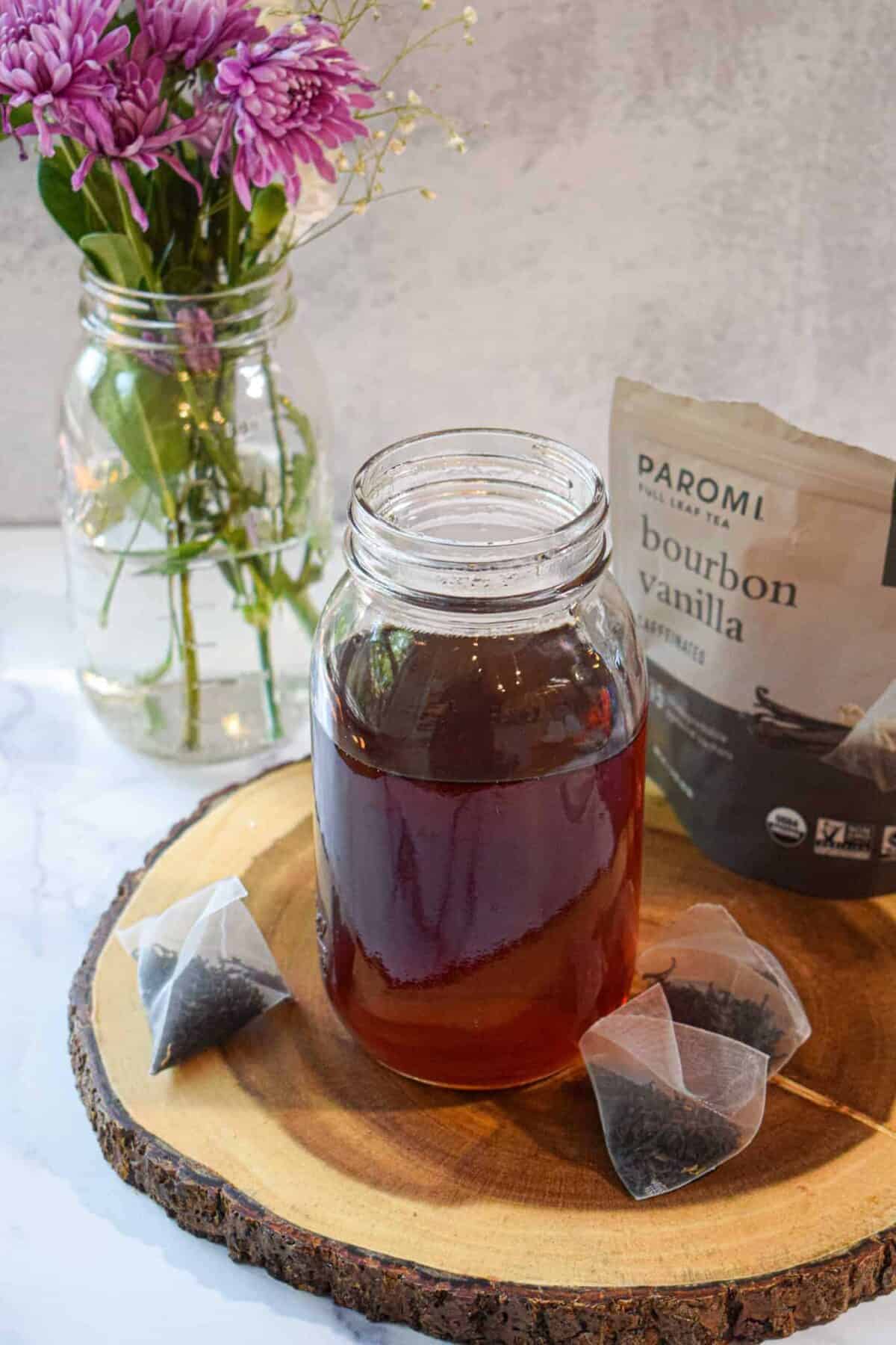 Tea Infused Simple Syrup - The Jam Jar Kitchen