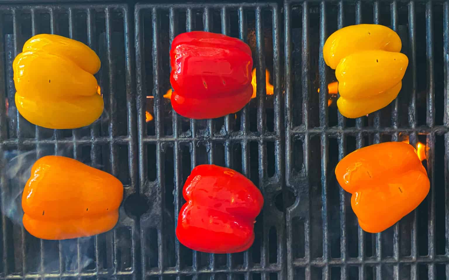 Easy Grilled Bell Peppers - The Jam Jar Kitchen