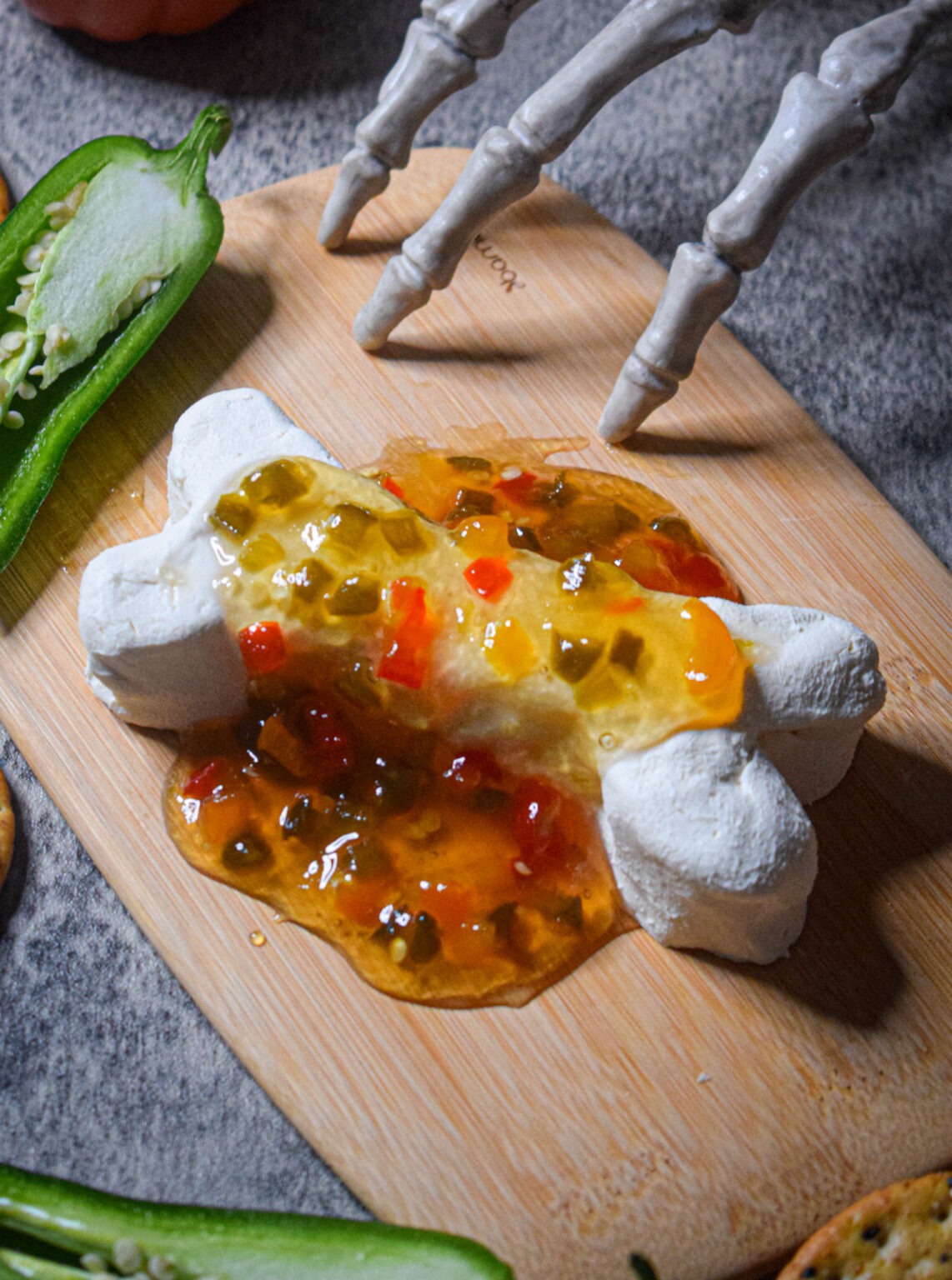 Sweet & Spicy Skeleton Bone Appetizer - The Jam Jar Kitchen