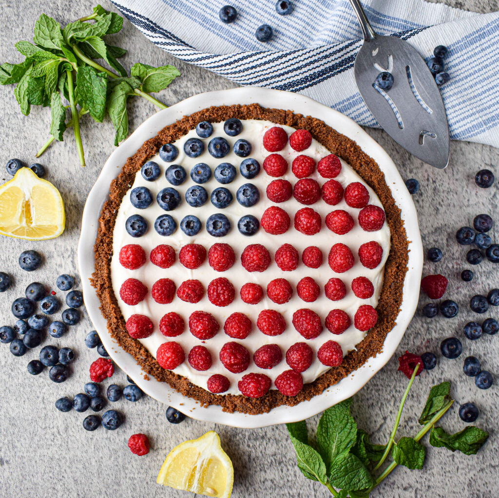 4th of July No Bake Pie - The Jam Jar Kitchen