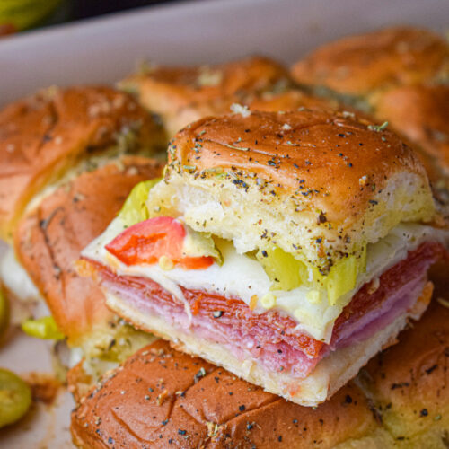 Hot Italian Sub Sliders - The Jam Jar Kitchen