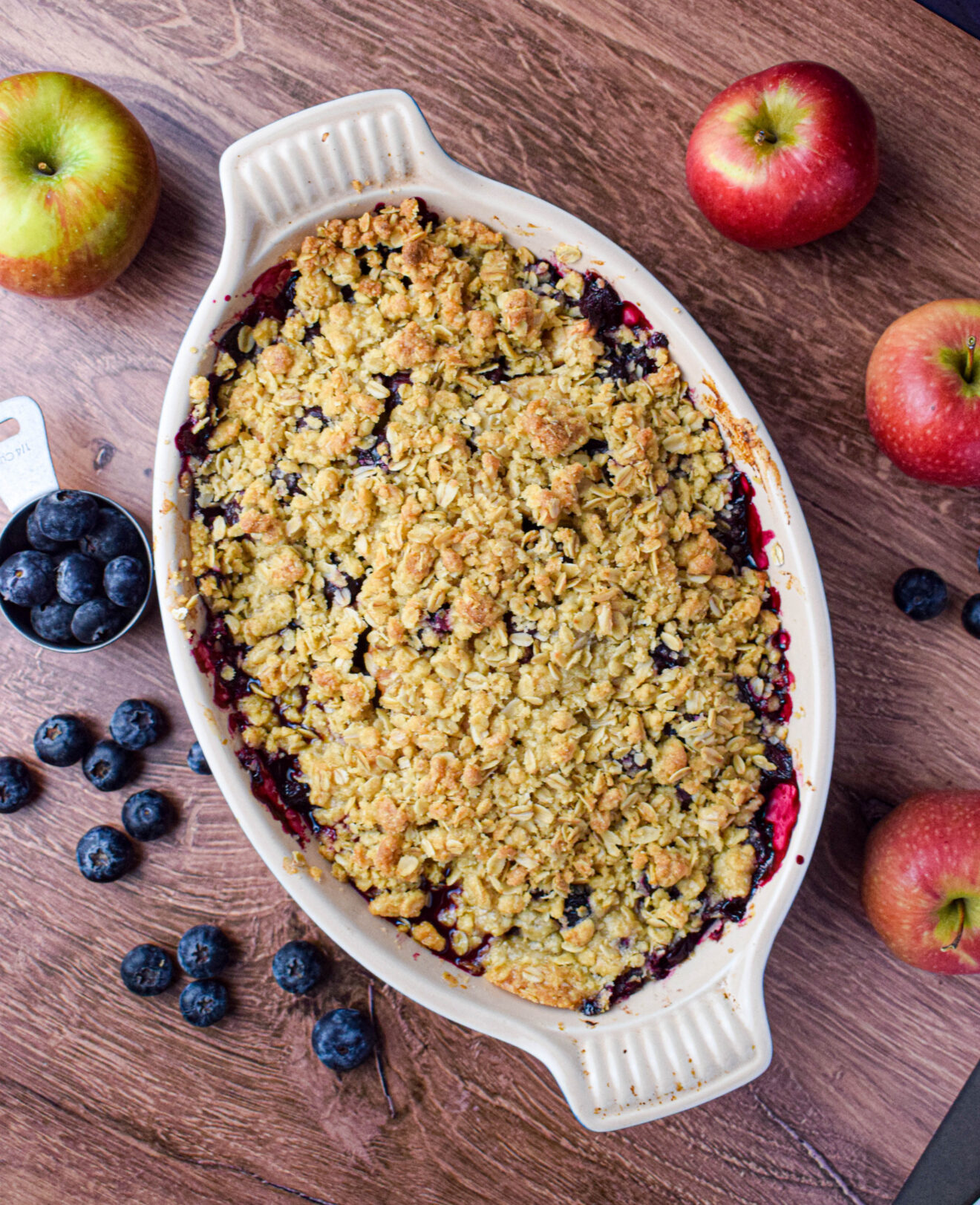 Apple Blueberry Crumble - The Jam Jar Kitchen