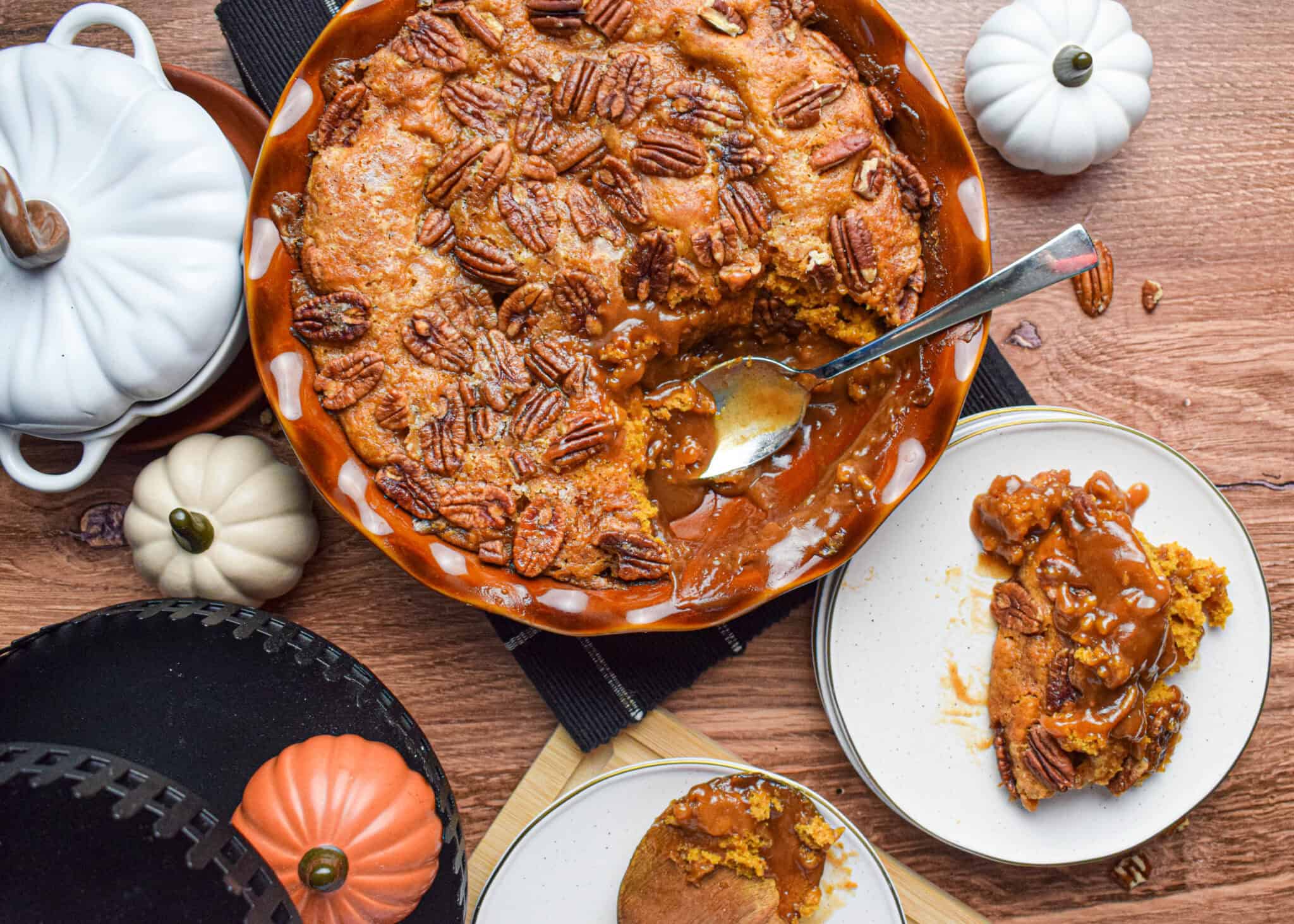 Pumpkin Pecan Cobbler - The Jam Jar Kitchen